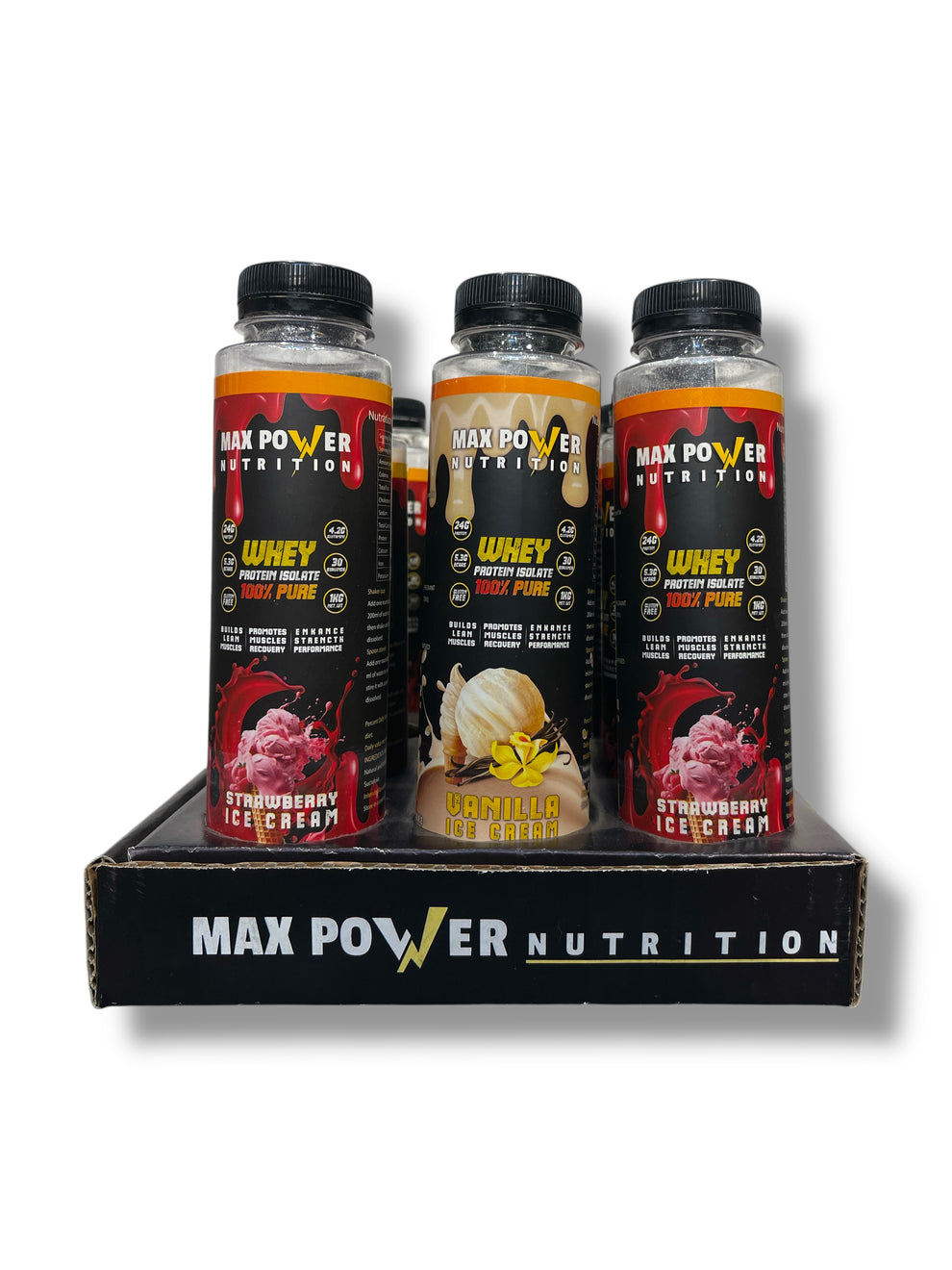 Max Power Whey Protein Isolate – Strawberry Ice Cream | 100% Pure Prot ...