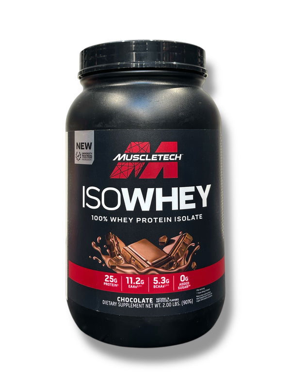 Muscletech ISO Whey Protein Isolate – Chocolate | 907g (2 lbs) | 100% ...